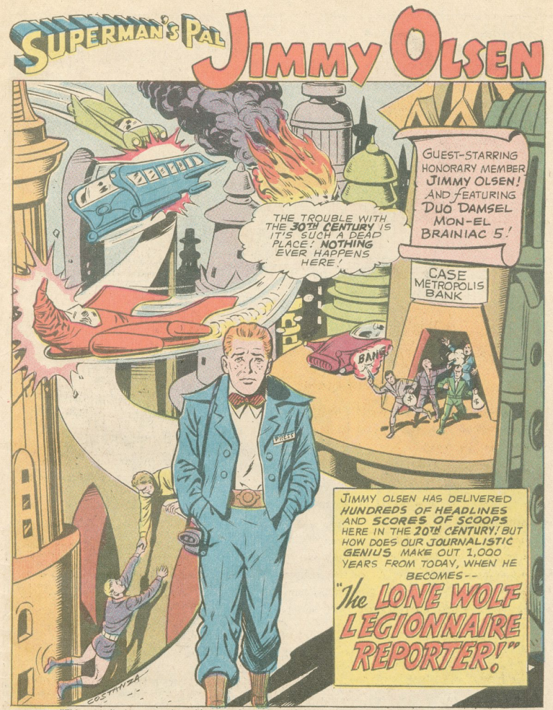 Legion of Super-Heroes Re-Read - "The Lone Wolf Legionnaire Reporter ...